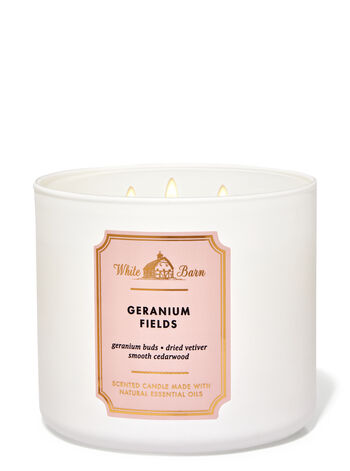 Buy Geranium Fields 3-Wick Candle Online | Bath & Body Works Australia