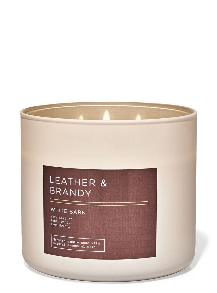 Buy Leather & Brandy 3-Wick Candle Online | Bath & Body Works Australia
