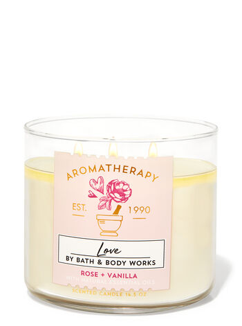 Buy Rose Vanilla 3-Wick Candle Online | Bath & Body Works Australia