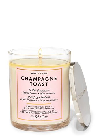 Buy Champagne Toast Single Wick Candle Online | Bath & Body Works Australia