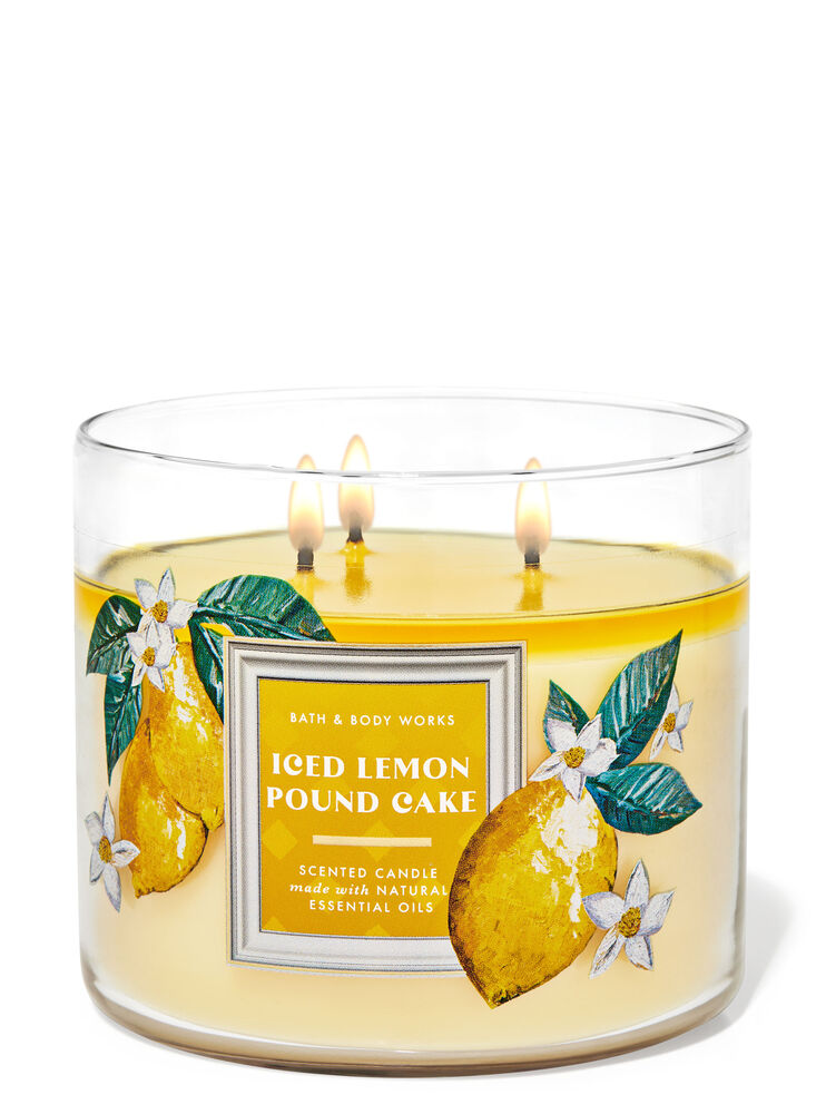 Buy Iced Lemon Pound Cake 3-Wick Candle Online | Bath & Body Works ...