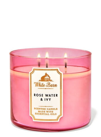 Buy Rose Water & Ivy 3-Wick Candle Online | Bath & Body Works Australia