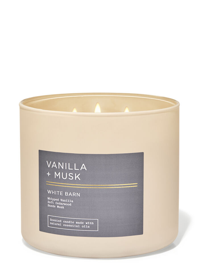 Buy Vanilla & Musk 3-Wick Candle Online | Bath & Body Works Australia