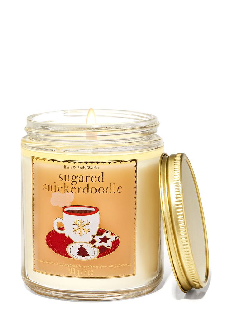 Buy Sugared Snickerdoodle Mason Single Wick Candle Online | Bath & Body ...